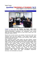 Silabus Training "Effective LEARNING and DEVELOPMENT PROGRAM" | PDF