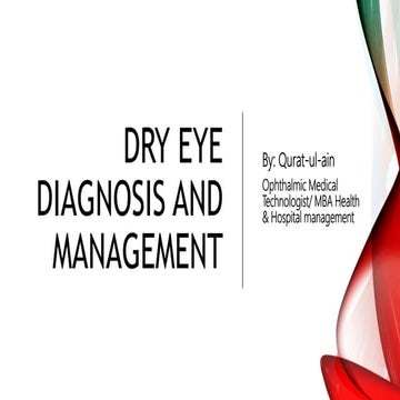 6. Dry eye diagnosis and management.pptx