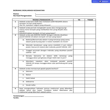 6. CONTOH BORANG DEKLARASI KESIHATAN.docx.pdf