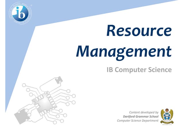 Topic 6 IB DP CS | PPT Topic 6 IB DP CS | PPT
