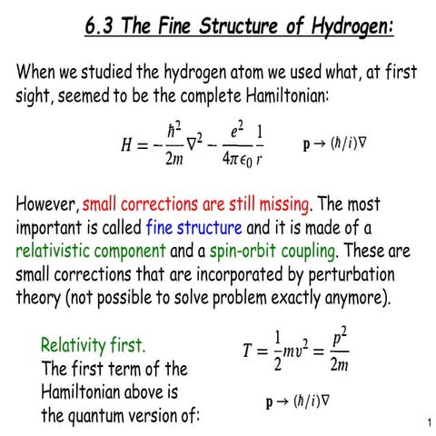 6.3 The Fine Structure of Hydrogen.pdf
