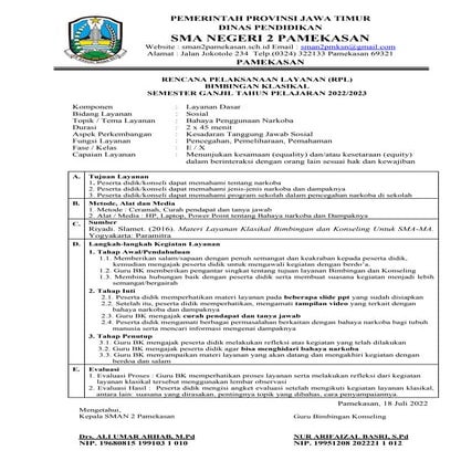 CONTOH RPL KLASIKAL | PDF