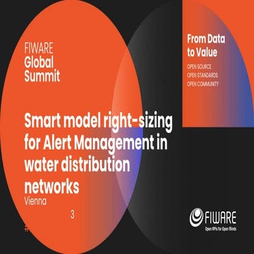 Smart Data Models - Model right-sizing for Alert Management in WDNs Gareth Lewis UNEXE.pptx ...