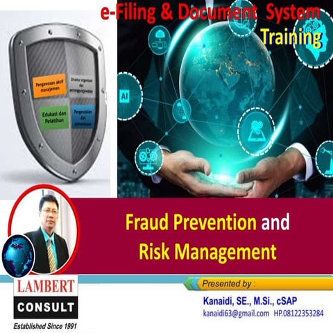 Fraud Prevention & Risk Management _Training "e-Filing & Document ...