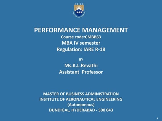 Infosys - Performance management system | PPTX