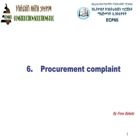 6. Procurement Complaints.ppt