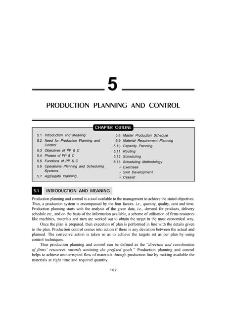 Production planning | PPT