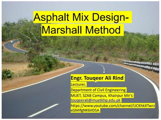 Marshall Mix Design: Lab Report | PDF