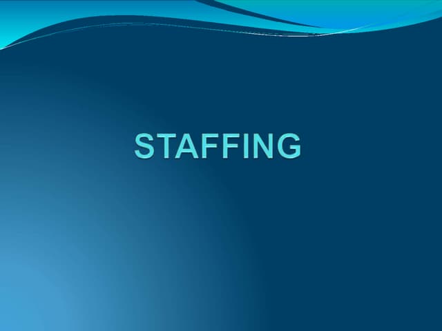 Staffing - Management | PPTX