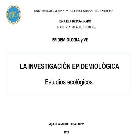6.2 Estudios Ecologicos.pptx