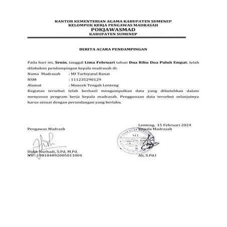 6. BERITA ACARA Pendampingan pengawas.docx