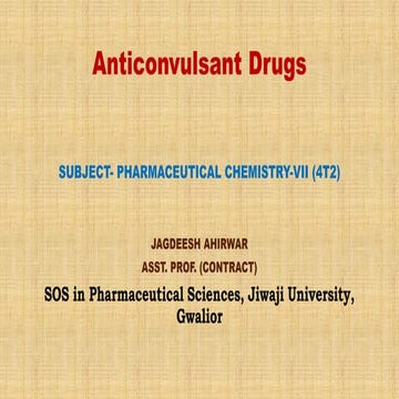 6. Anticonvulsant Drugs everything on this note | PDF | Brain and ...