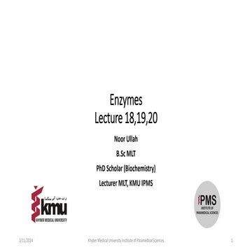 6. Enzymes.biochemistry of enzyme..pptx. | PPTX