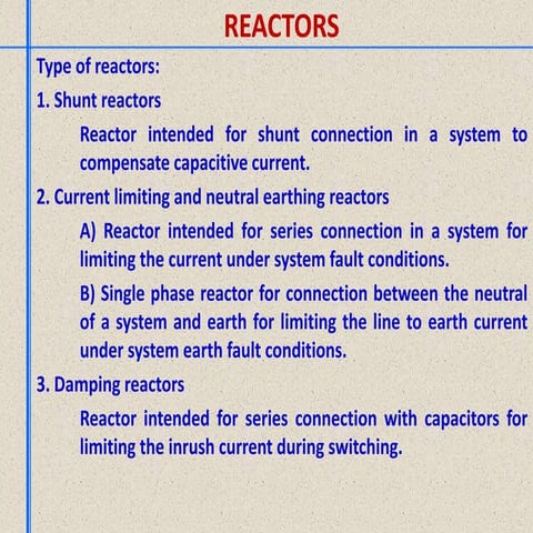 6.5 Reactors.ppt study with with me about the | PPT
