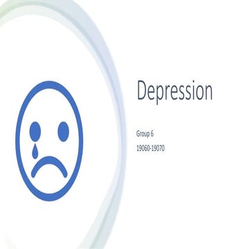 6. Depression.pptx Psychology lecture for undergraduate | PPT