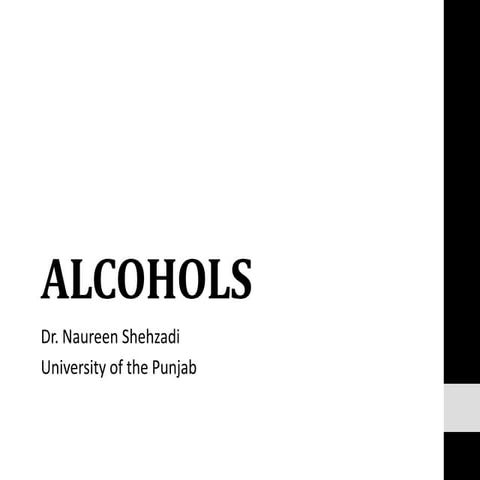 6. ALCOHOLS.pptx alcohols acohols alcohols | PPTX | Chemistry | Science
