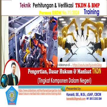 Pengertian TKDN, Dasar Hukum & Manfaat TKDN _ Bidang InfraStruktur ...