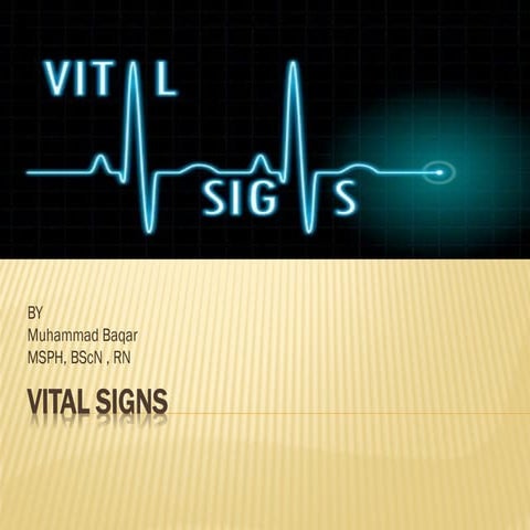 VITAL SIGNS, Temperature, Pulse, Respiration, Blood pressure (B/P) | PDF