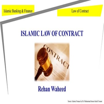 6. Islamic Law of Contract. Islamic juristpencepptx | PPTX
