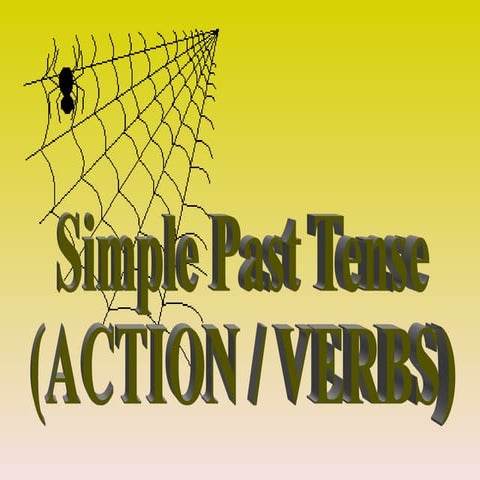PAST SIMPLE EXERCISES.ENGLSIH. ACTION VERBS | PPT