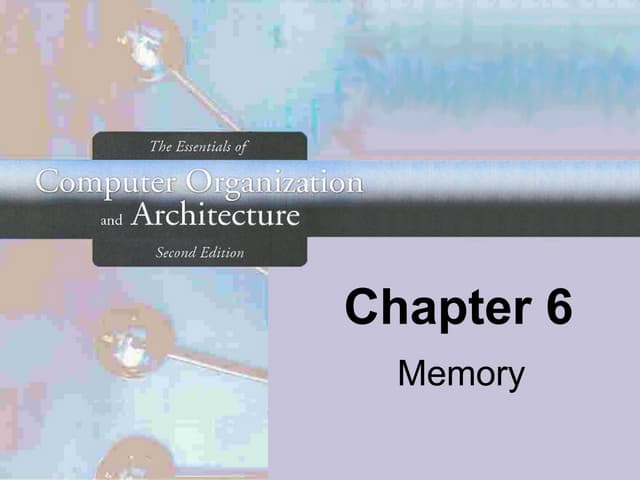 Chapter 6 Memory Computer Architectureppt