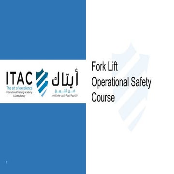 6. FLT Operational Safety Course, about the forklift | PPT