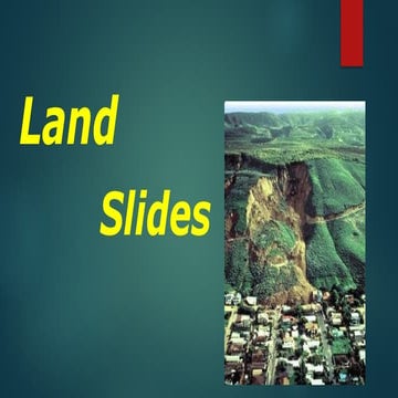 Definition, classification & types of landslide | PPTX