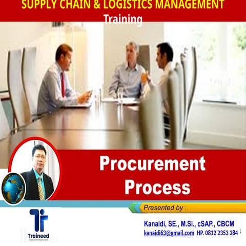 Procurement PROCESS _Training "SCM & LOGISTICs MANAGEMENT".pptx