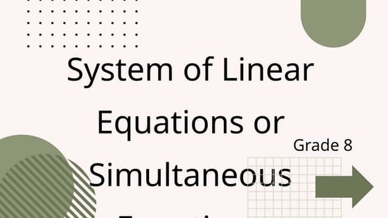 Lecture 5 (solving simultaneous equations) | PPTX | Physics | Science