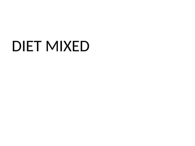 Planning meals with the multimix principle | PPTX