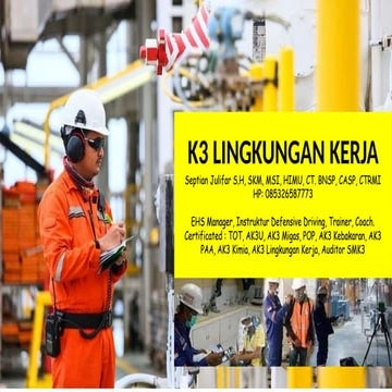 K3 LINGKUNGAN KERJA, Standard Prosedur Keselamatan.pptx
