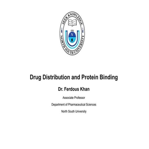 6. Distribution and drug protein binding.pptx