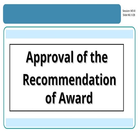 6. Approval and Contract Award.ppt PPR TRAINING | PPT