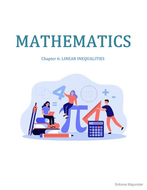 Ch- 6 Linear inequalities of class 11 | PPT