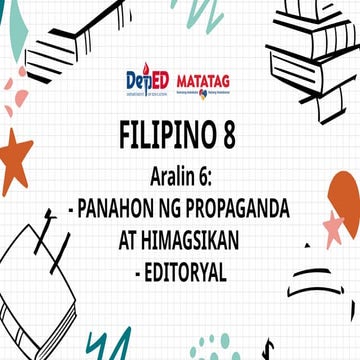 Pagsulat ng Pangulong-tudling (Editorial) | PPTX