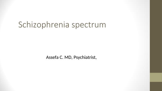 Schizophrenia | PPTX | Brain and Nervous System Disorders | Diseases ...