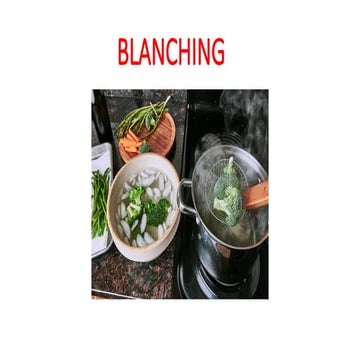 Blanching | PPTX