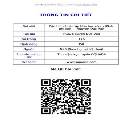 hóa phi kim và cách chinh phục hóa pbi kiim | PDF