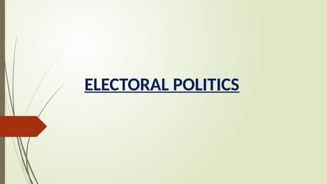 Political Parties class 10 civics PPT | PPTX