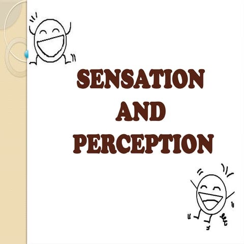 6. Sensation & Perception presentation lecture | PPTX