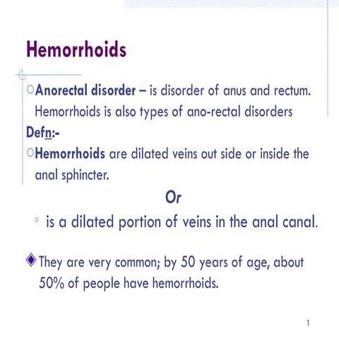 Hemorrhoids | PPT