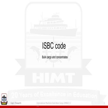 Imsbc code pocket guide | PDF