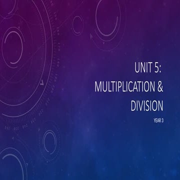Multiplication facts | PPTX
