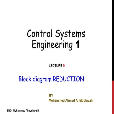 Comprehensive Guide to Block Diagram Reduction in Control System ...