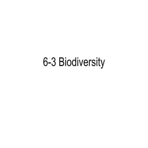 6 3 biodiversity[1] | PPT