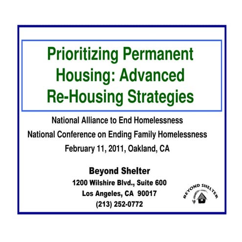 Incarceration, Reentry & Homelessness | PPT