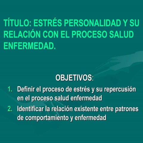 El modelo transaccional del estrés | PPT