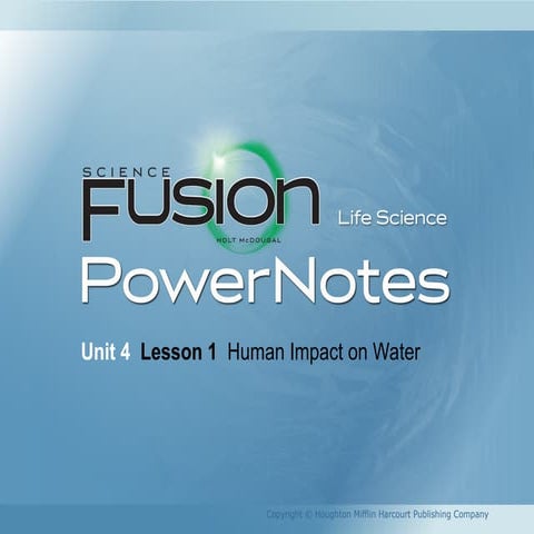 ower notes- science fusion - ecology. L.1 | PPT