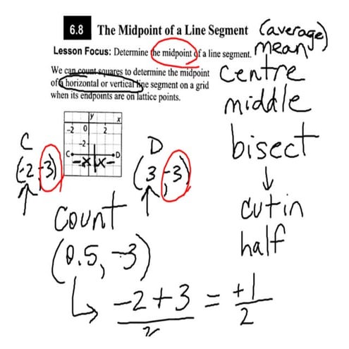 6.8 Midpoint Formula notes | PDF
