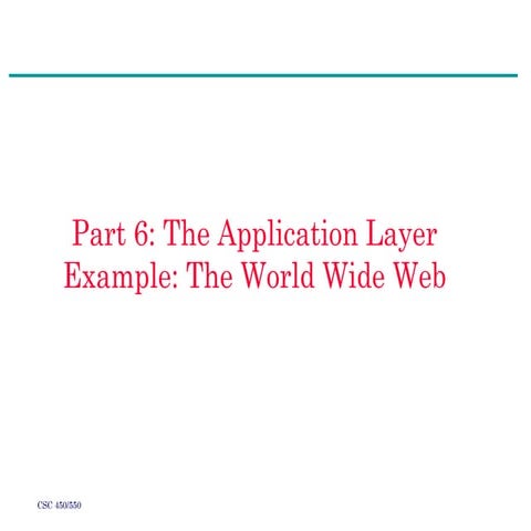 6-ApplicationLayer.ppt UNIT 6 OF COMPUTER nETWORK IN SGBAU | PPT | Web ...